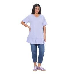 Ulla Popken Longshirt in lavendel | Gr.: 42-44