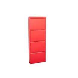 ebuy24 Schuhschrank Pisa 4 Rot 50 x 16 cm | Gr.: onesize