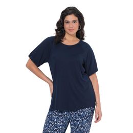 Ulla Popken Shirt in marine | Gr.: 42-44