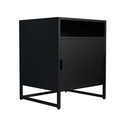ebuy24 Nachttisch FlokasL schwarz Schwarz 45 x 40 cm | Gr.: onesize