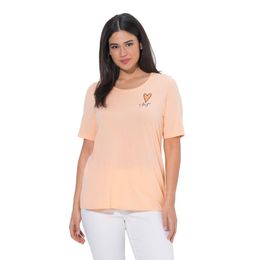 Ulla Popken Shirt in pfirsich | Gr.: 62/64