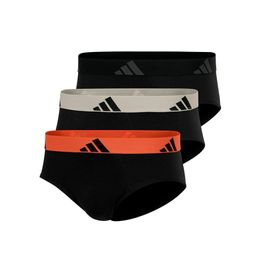 Adidas 3er Pack Brief Active Flex Cotton in Schwarz | Gr.: M
