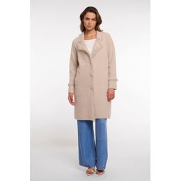 RINO&PELLE Single Breasted Coat Stone in Stone | Gr.: M