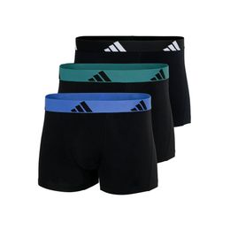 Adidas 3er Pack Trunk Active Flex Cotton in Schwarz | Gr.: S