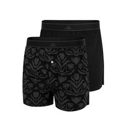 Adidas 2er Pack Active Woven Boxer in Schwarz | Gr.: XL