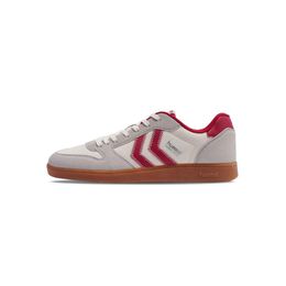 Hummel Schn&uuml;rsenkel Sneaker Handball Perfekt Lebensstil Erwachsene in MARSHMALLOW/CRIMSON | Gr.: 47