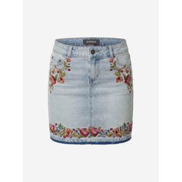 KOROSHI Frauen mit besticktem Jeansrock in blau | Gr.: 34