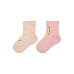 Sterntaler ABS Socken 2er-Pack Hase in rosig | Gr.: 26