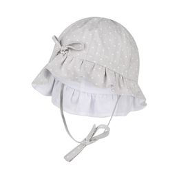 Sterntaler Hut kleine Herzen in lichtgrau | Gr.: 49 cm