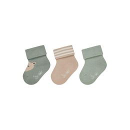 Sterntaler Baby Socken 3er-Pack B&auml;r in eukalyptus | Gr.: 14