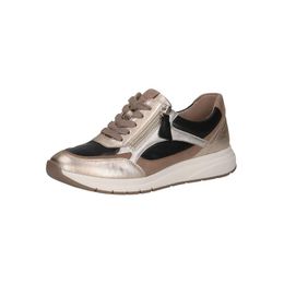 Caprice Sneaker in Schwarz/Gold | Gr.: 40
