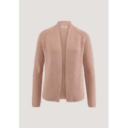 hessnatur Strick Jacke Regular aus reiner Bio-Baumwolle in ros&eacute; | Gr.: S