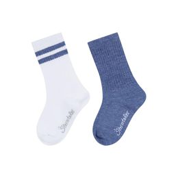 Sterntaler Active Socken Lang 2er-Pack Coolmax in jeans melange | Gr.: 18