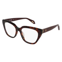 Roberto Cavalli Just Cavalli VJC183 Brille Damen | Fassung: Vollrand, Butterfly, Havanna Gl&auml;nzend