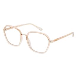 Chlo&eacute; Chlo&eacute; CH0309O Brille Damen | Fassung: Vollrand, Eckig, Orange Transparent