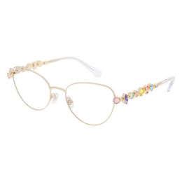 Swarovski SK1024 Brille Damen | Fassung: Vollrand, Cat Eye, Gold