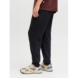 Jack & Jones PlusSize Sweathose "JPSTGORDON ARCHIVE SWEAT PANTS NOOS PLS", Herren, Gr. 44 (5XL), N-Gr, schwarz, angeraute Sweatware, Obermaterial: 80% Baumwolle, 20% Polyester, JACK & JONES PLUSSIZE, unifarben, normal lang, Hosen Sweathose, Baumwollmischung, regular fit