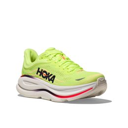 Laufschuh Hoka One One "BONDI 9", Herren, Gr. 43, neon yuzu, sunlight, Synthetik, Textil, Schuhe Laufschuh, f&uuml;r mehr D&auml;mpfung