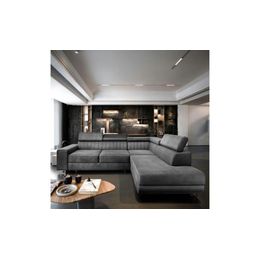 MASSENO Ecksofa mit Schlaffunktion Nola grau Ma&szlig;e (cm): B: 253 H: 88 &raquo; H&ouml;ffner