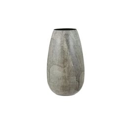 H&ouml;ffner Vase &brvbar; grau &brvbar; Metall &brvbar; Ma&szlig;e (cm): B: 18 H: 30 &raquo; H&ouml;ffner