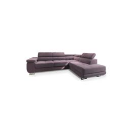MASSENO Ecksofa mit Schlaffunktion Selva &brvbar; lila/violett &brvbar; Ma&szlig;e (cm): B: 277 H: 90 &raquo; H&ouml;ffner