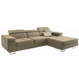 MASSENO Ecksofa mit Schlaffunktion Elma creme Ma&szlig;e (cm): B: 280 H: 90 &raquo; H&ouml;ffner