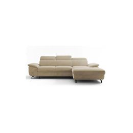 Selsey Ecksofa mit Schlaffunktion Lambo &brvbar; beige &brvbar; Ma&szlig;e (cm): B: 268 H: 98 &raquo; H&ouml;ffner