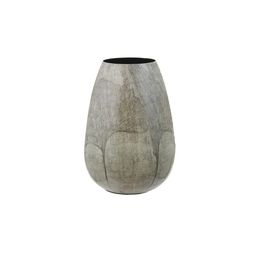 H&ouml;ffner Vase &brvbar; grau &brvbar; Metall &brvbar; Ma&szlig;e (cm): B: 15 H: 20 &raquo; H&ouml;ffner