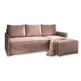 MASSENO Ecksofa mit Schlaffunktion Perusi lila/violett Ma&szlig;e (cm): B: 206 H: 85 &raquo; H&ouml;ffner