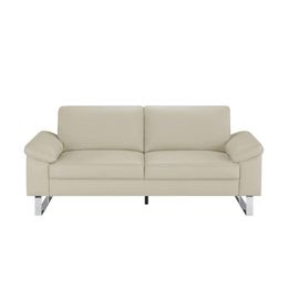 Max Schelling Ledersofa mit Kufengestell Maximum creme Ma&szlig;e (cm): B: 164 H: 89 T: 97.0 &raquo; H&ouml;ffner