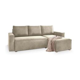 MASSENO Ecksofa mit Schlaffunktion Siles creme Ma&szlig;e (cm): B: 230 H: 85 &raquo; H&ouml;ffner