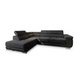 MASSENO Ecksofa mit Schlaffunktion Apiro &brvbar; schwarz &brvbar; Ma&szlig;e (cm): B: 277 H: 90 &raquo; H&ouml;ffner