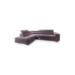 MASSENO Ecksofa mit Schlaffunktion Selva lila/violett Ma&szlig;e (cm): B: 277 H: 90 &raquo; H&ouml;ffner