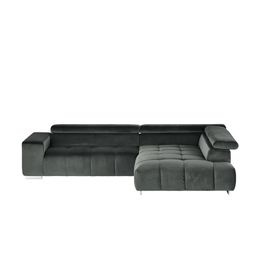U.N.O uno Ecksofa Origo &brvbar; grau &brvbar; Ma&szlig;e (cm): B: 308 H: 70 T: 225.0 &raquo; H&ouml;ffner