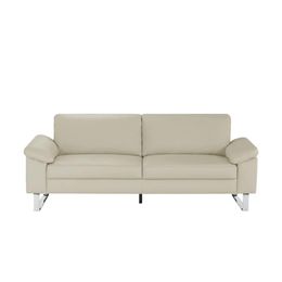 Max Schelling Ledersofa mit Kufengestell Maximum creme Ma&szlig;e (cm): B: 224 H: 89 T: 97.0 &raquo; H&ouml;ffner