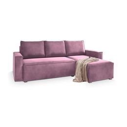 MASSENO Ecksofa mit Schlaffunktion Siles lila/violett Ma&szlig;e (cm): B: 230 H: 85 &raquo; H&ouml;ffner