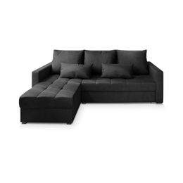 MASSENO Ecksofa Kos &brvbar; schwarz &brvbar; Ma&szlig;e (cm): B: 220 H: 85 &raquo; H&ouml;ffner