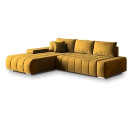 MASSENO Ecksofa mit Schlaffunktion Alese &brvbar; gelb &brvbar; Ma&szlig;e (cm): B: 265 H: 85 &raquo; H&ouml;ffner
