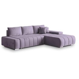 MASSENO Ecksofa mit Schlaffunktion Alese lila/violett Ma&szlig;e (cm): B: 265 H: 85 &raquo; H&ouml;ffner
