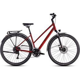 Cube Touring Pro Trekkingrad Trapeze 28" maroon'n'pearl 46 cm | Dienstrad-Leasing m&ouml;glich