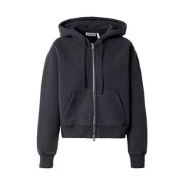 WEEKDAY Zip-Up Hoodie 'Tonia' female Black size L