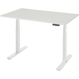 eurokraft pro ESD-Arbeitstisch, elektrisch h&ouml;henverstellbar, H&ouml;he 650 - 1300 mm, BxT 1250 x 800 mm
