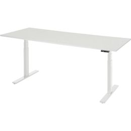 eurokraft pro ESD-Arbeitstisch, elektrisch h&ouml;henverstellbar, H&ouml;he 650 - 1300 mm, BxT 2000 x 800 mm