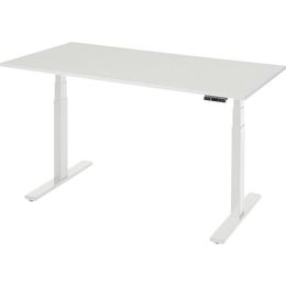 eurokraft pro ESD-Arbeitstisch, elektrisch h&ouml;henverstellbar, H&ouml;he 650 - 1300 mm, BxT 1500 x 800 mm
