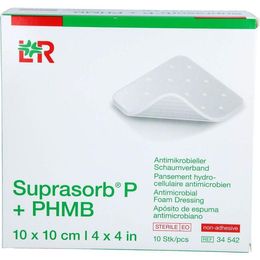 kohlpharma Suprasorb P+PHMB Schaumverband 10x10 cm 10 St