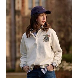 Superdry Damen Crest Rugby-shirt White - Gr&ouml;&szlig;e: 34 210302670014871D028