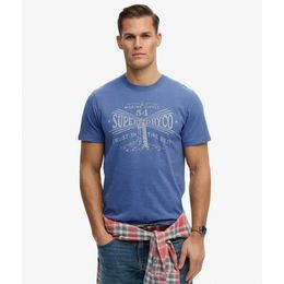 Superdry Herren Lo-fi Dockside T-shirt Navy - Gr&ouml;&szlig;e: L 104040550330927S003