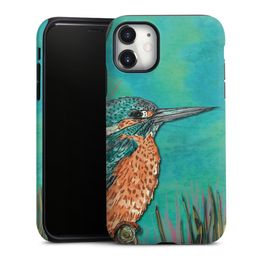 DeinDesign iPhone 11 Handy Panzer Handyh&uuml;lle robuste Outdoor H&uuml;lle Schutzh&uuml;lle matt Bird Painting Animals Tough Case