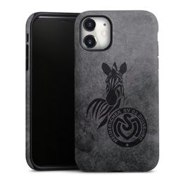DeinDesign iPhone 11 Handy Panzer Handyh&uuml;lle robuste Outdoor H&uuml;lle Schutzh&uuml;lle matt Msv Duisburg Zebra Official Licensed Product Tough Case