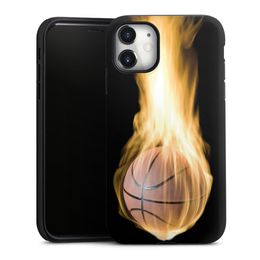 DeinDesign iPhone 11 Handy Panzer Handyh&uuml;lle robuste Outdoor H&uuml;lle Schutzh&uuml;lle matt Fire Sports Basketball Tough Case